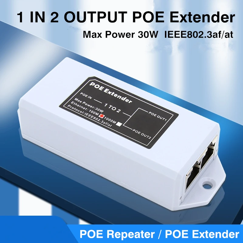 Gigabit-poe-extender-Indoor-100Mbps-1000Mbps-Network-Extension-1-In-2 ...