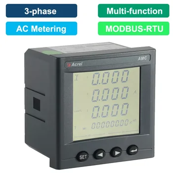 Acrel 4DI/2DO Panel Mounted Kwh Meter 3 Phase Power Quality Analyzer ...