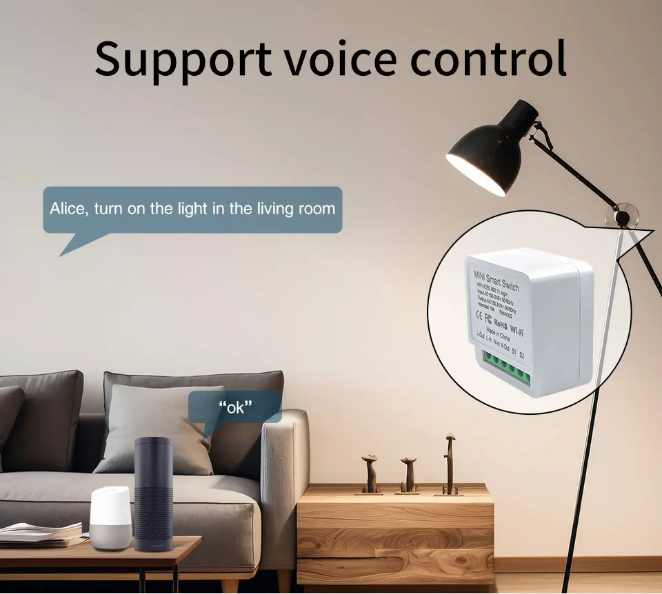 Smart Wifi Switch Breaker 16A 20A CozyLife Smart Switch 2 Way Control ...