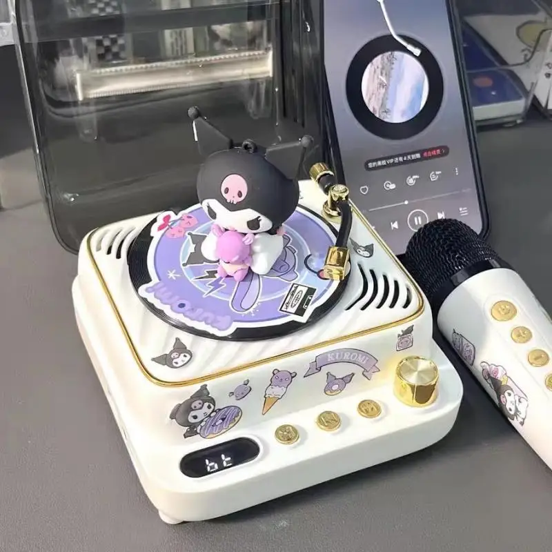 Cute-Cartoon-Kawaii-Sanrioed-Kuromi-Vintage-Bluetooth-Speaker-Small ...