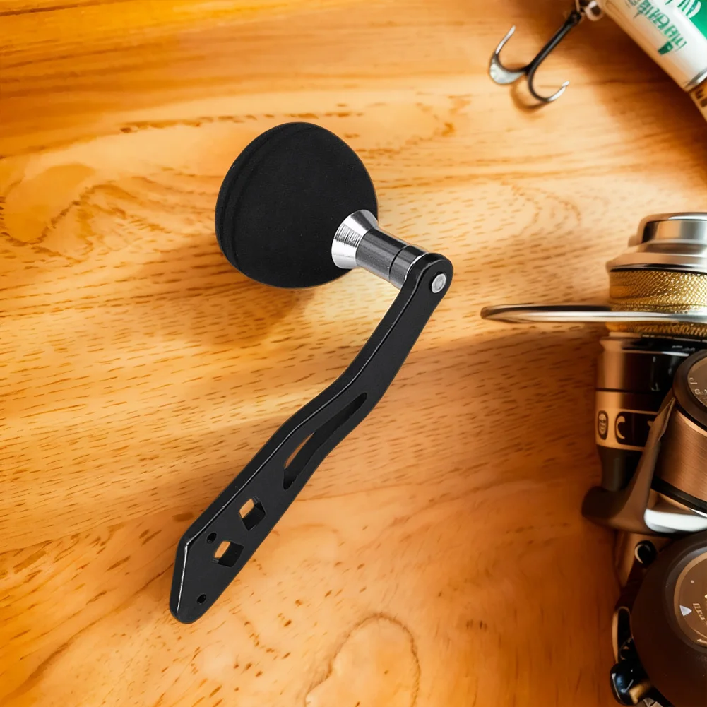 Aluminum-Alloy-Fishing-Reel-Handle-EVA-Oval-Grip-Single-Rocker-Arm ...