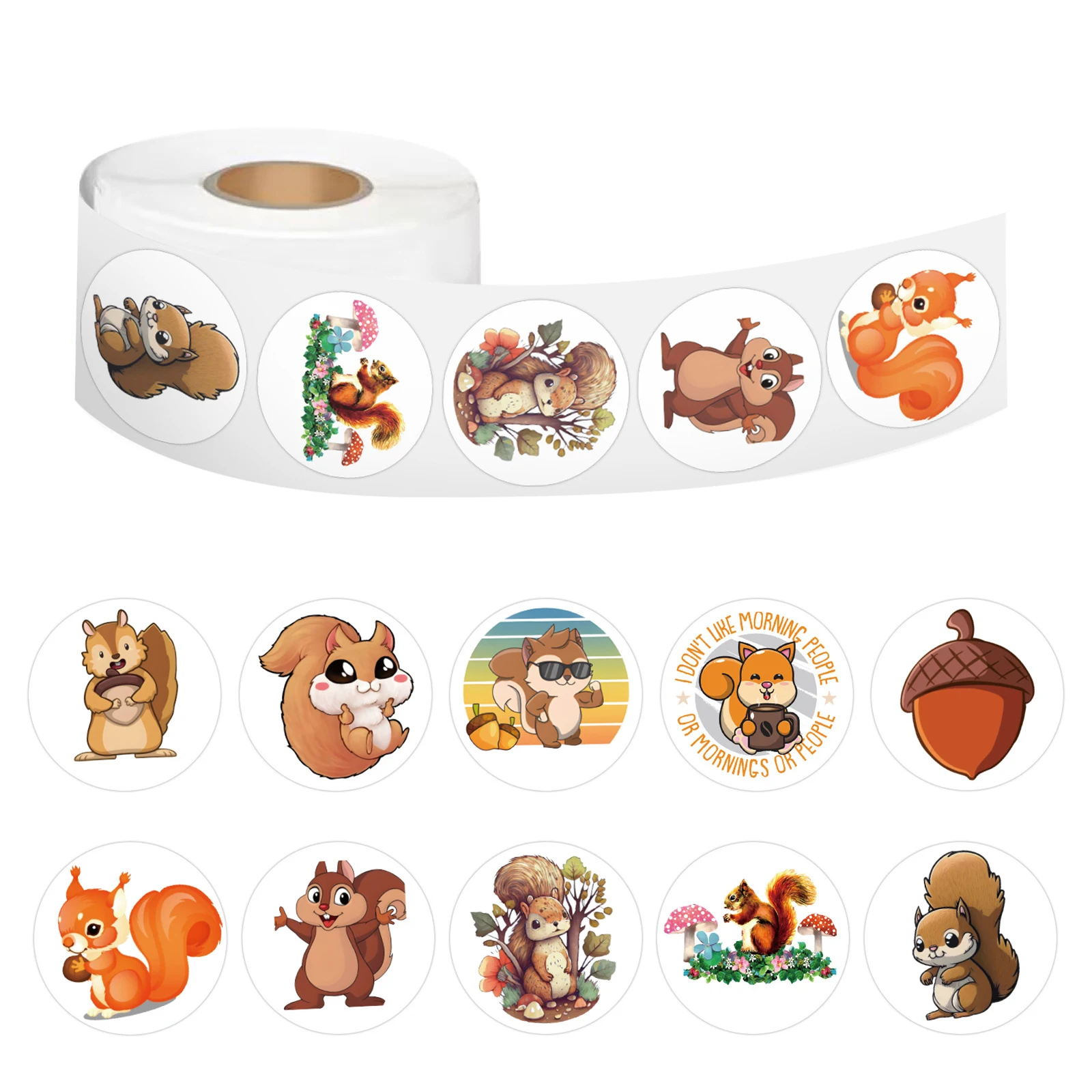 100-500pcs Cute Animal Squirrel Stickers Packs Laptop Phone Case ...