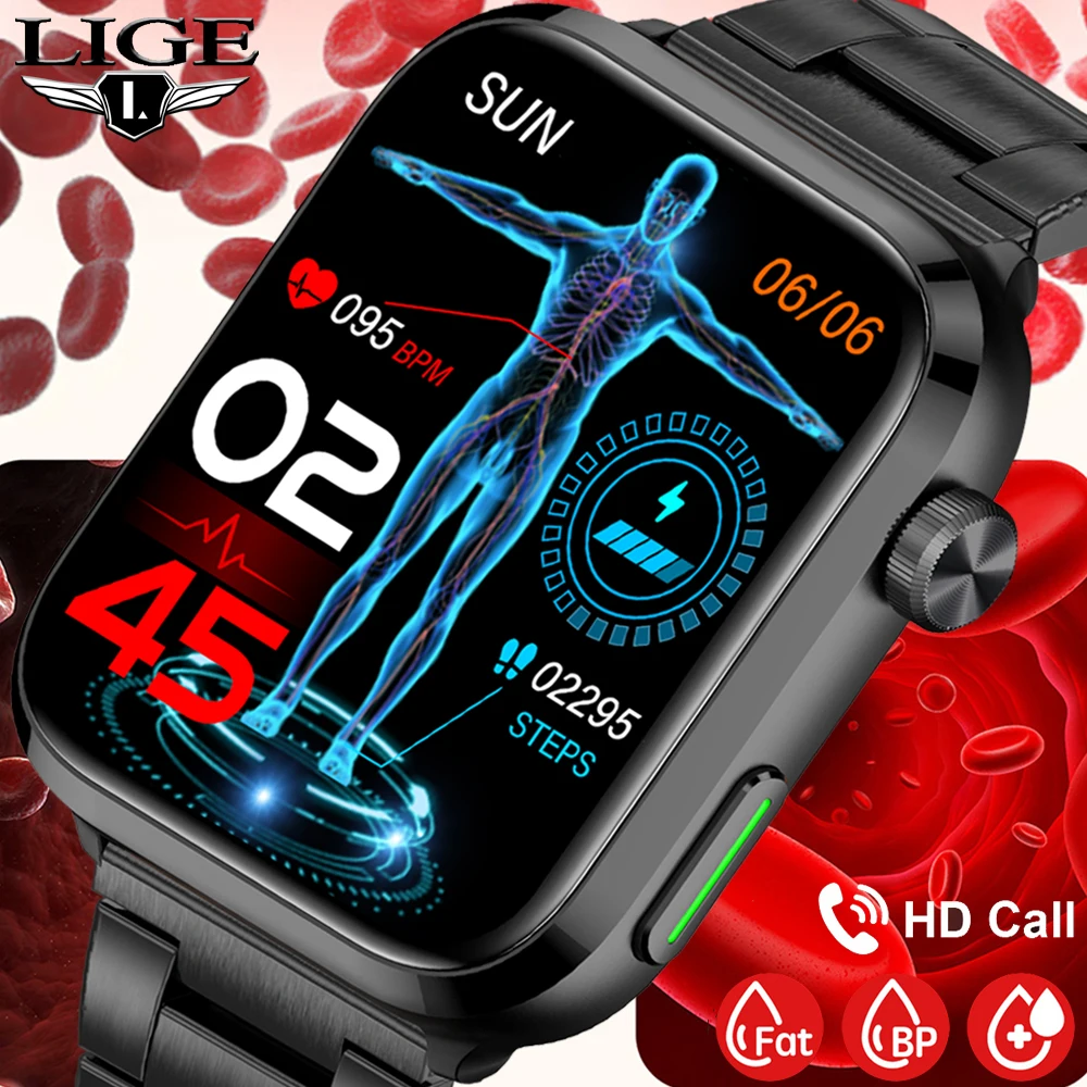 LIGE-reloj-inteligente-para-hombre-y-mujer-dispositivo-con-terapia-asistida-por-l-ser-control ...