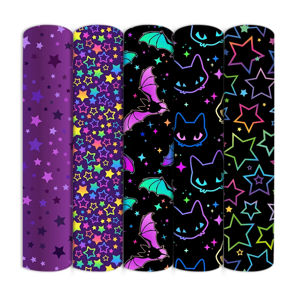 Free Shipping Star Bat Cat Printed Polyester Pure Cotton Material ...