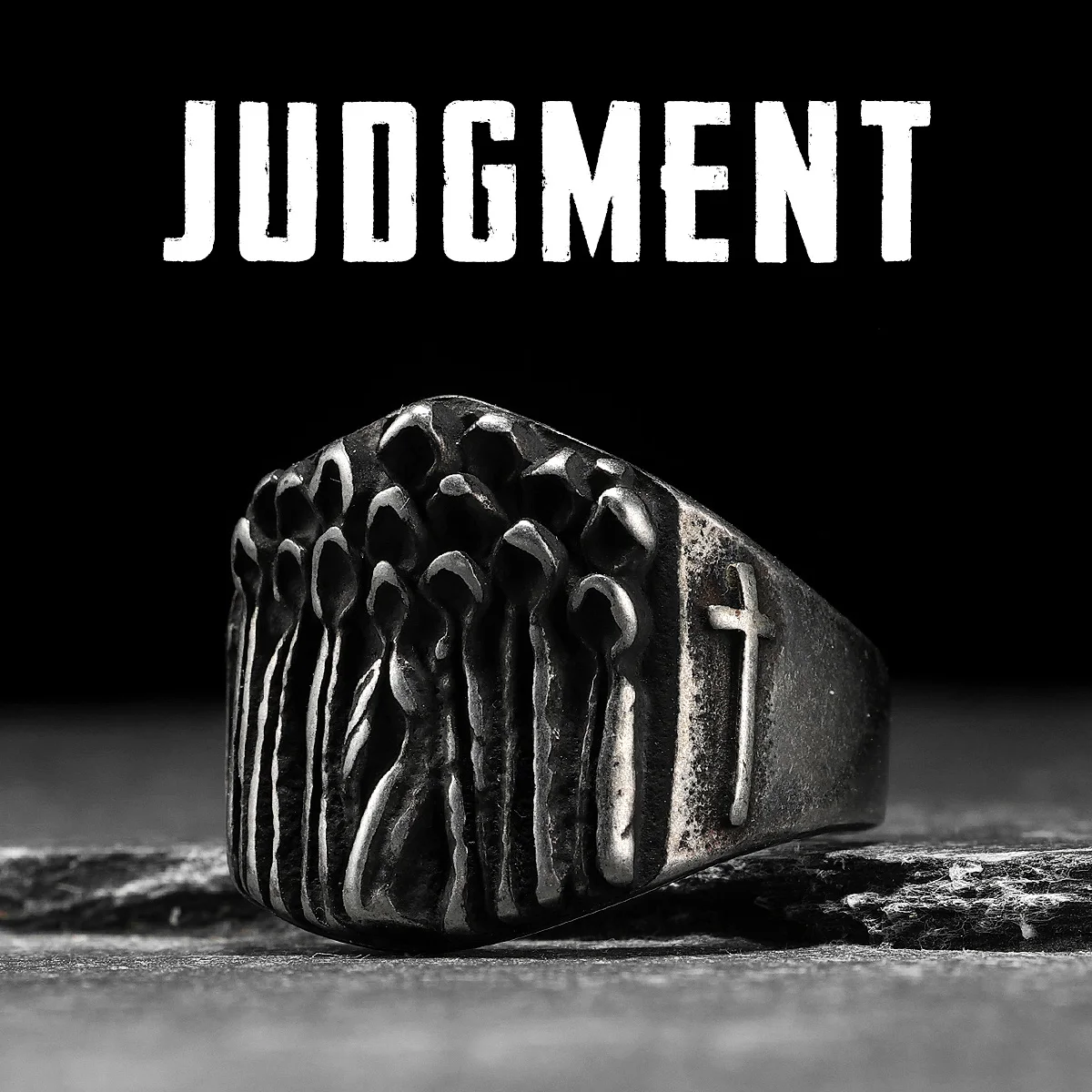 Bible Cross Prayer Men Rings Stainless Steel Women Jewelry Punk Rock ...