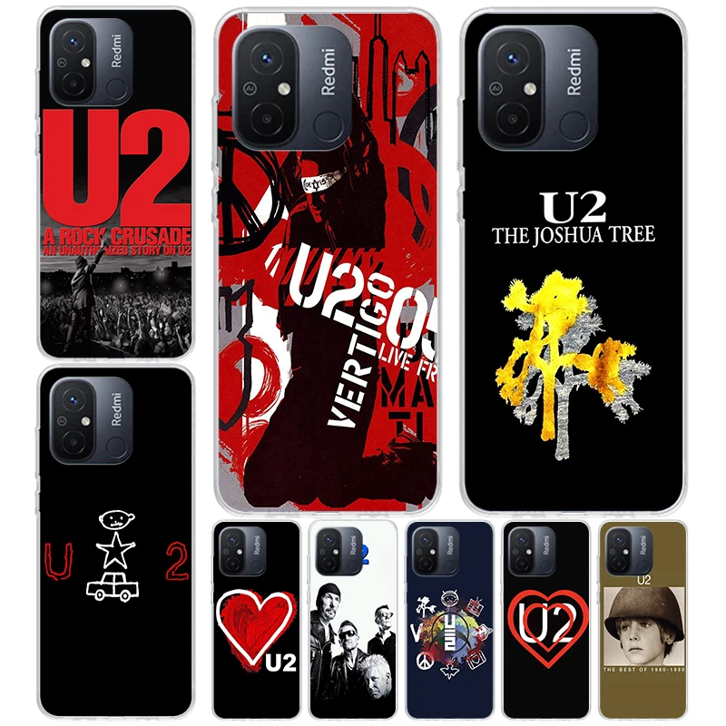 Bande U-U2 Rock pour Xiaomi Redmi 13C 13 12C 12 14C coque de téléphone ...