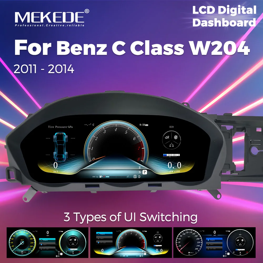 Car-Gauge-Sets-Car-Dash-Panels-Upgrade-For-Mercedes-Benz-C-Class-W204 ...