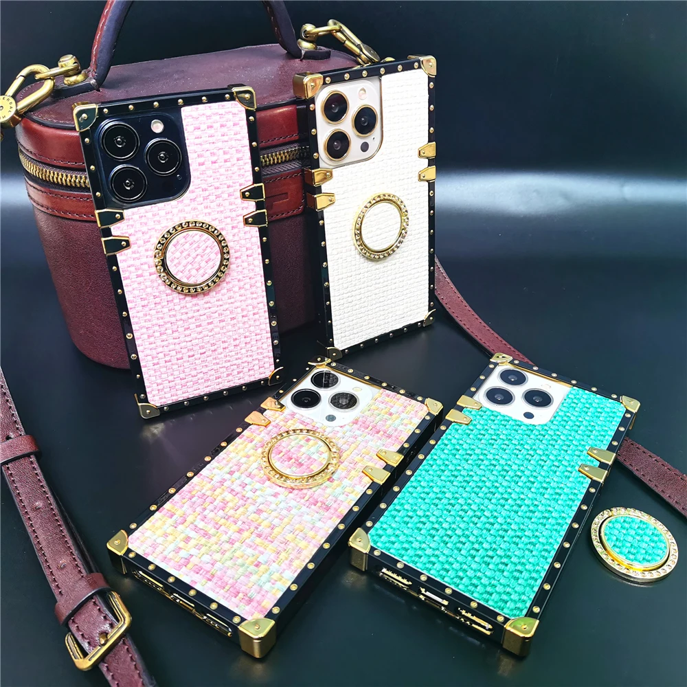 Fashion-Colorful-Weave-Pattern-bracket-Square-Phone-Cover-For-Google ...
