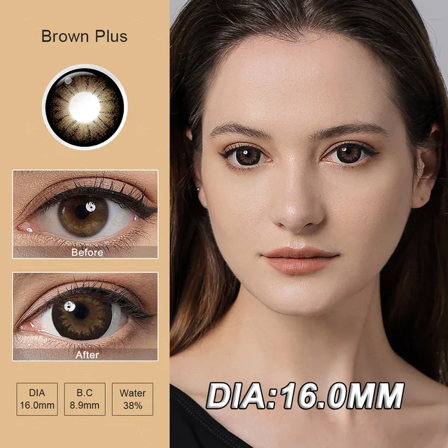(0~-8) Magister 16.0mm Supersize Lenses Myopia Color Contact Lenses for ...
