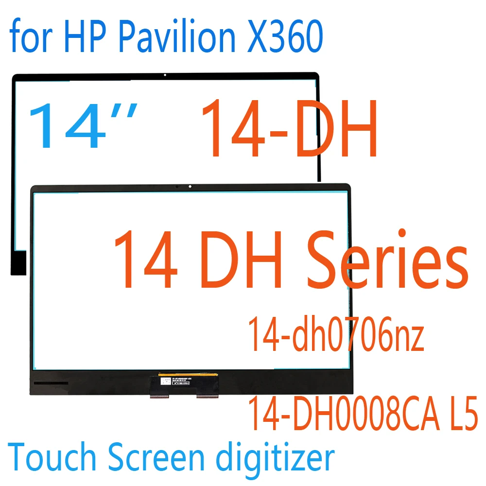 14" Touch Digitizer for HP Pavilion X360 14-DH 14 DH Series 14-dh0706nz ...