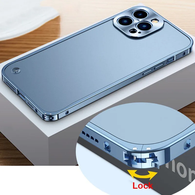 Original-Armor-Metal-Frame-Matte-Case-for-IPhone-13-14-Pro-Max-12-Mini ...
