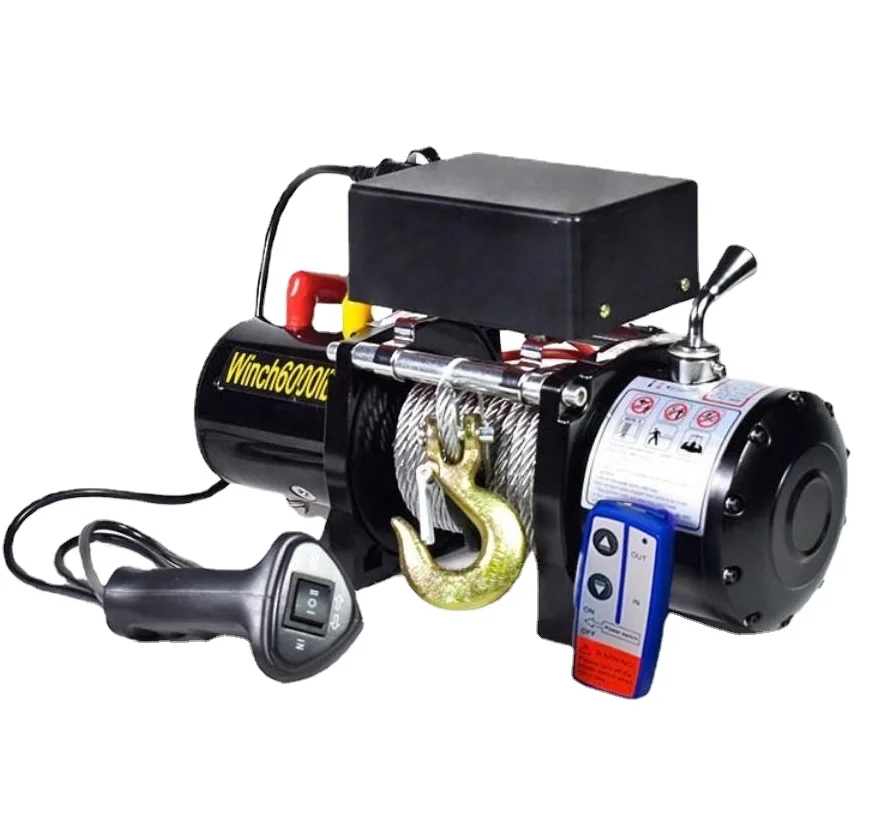 3000lbs-Wireless-Vehicle-Self-rescue-Off-road-Wireless-Winch-12V-24V ...