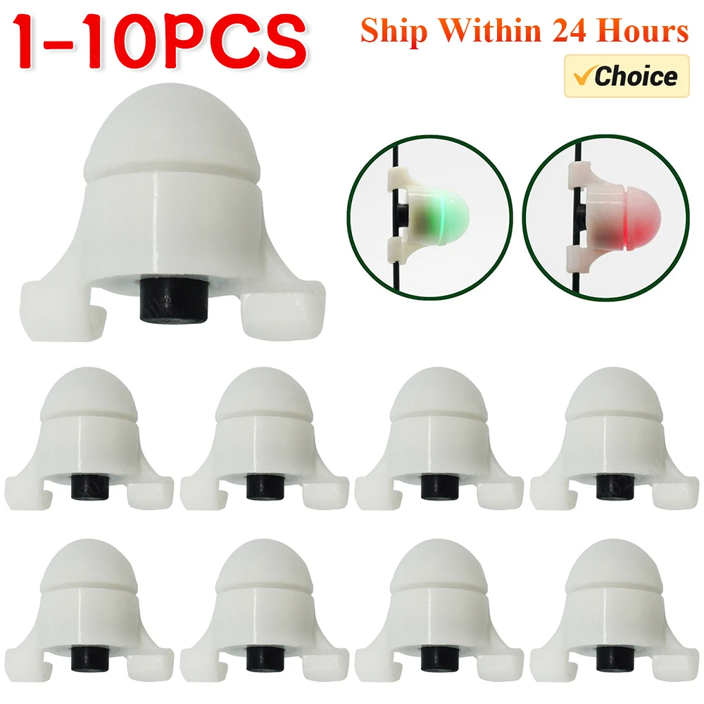 1-10pcs-Night-Fishing-Rod-Tip-Clip-Alert-Indicator-Tools-Electronic-LED ...