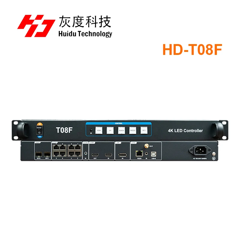 4K Synchronous Sending Box Huidu T08F HD-T08F Integrated 8 Gigabit ...