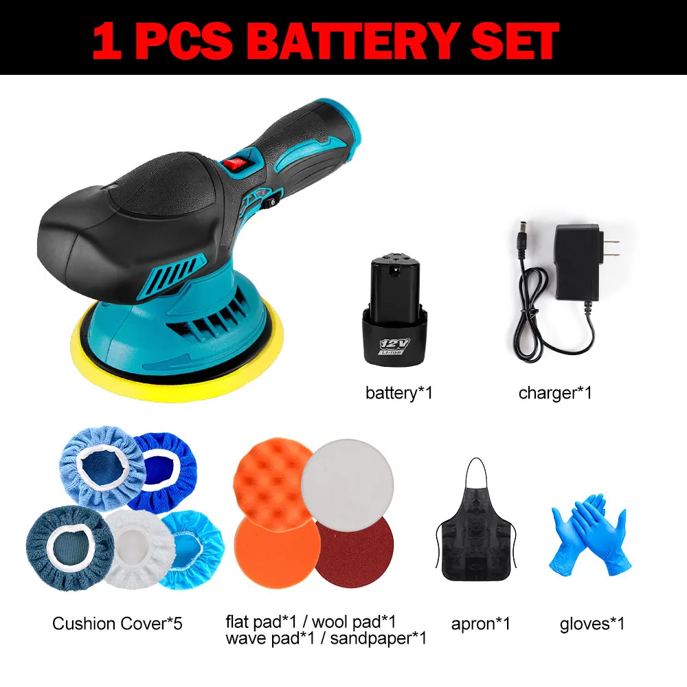 Cordless Mini 12V Electric Car Polisher | EttaGadgets