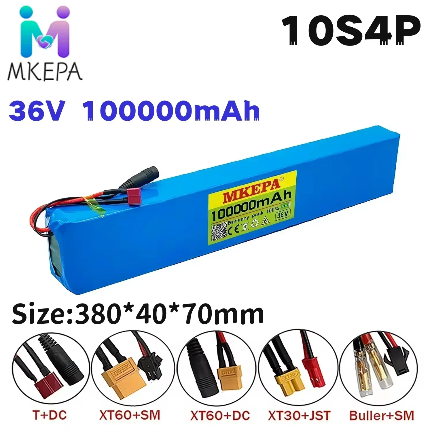 10S4P-36V-100000mAh-Electric-Scooter-Lithium-Battery-18650-battery-pack ...