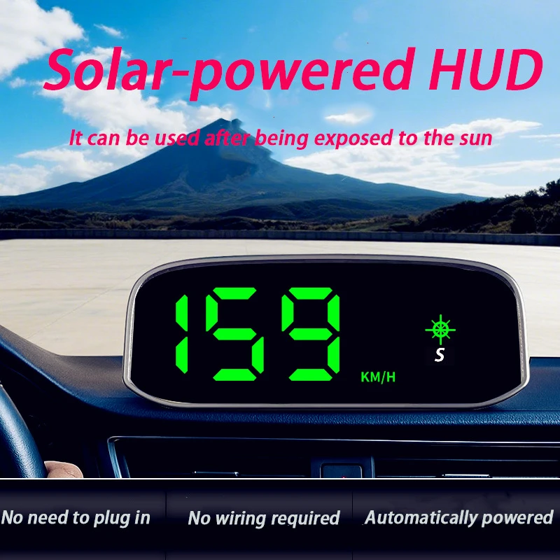Solar Hud Head-up Display Overspeed Alarm Automatic Switch Car ...