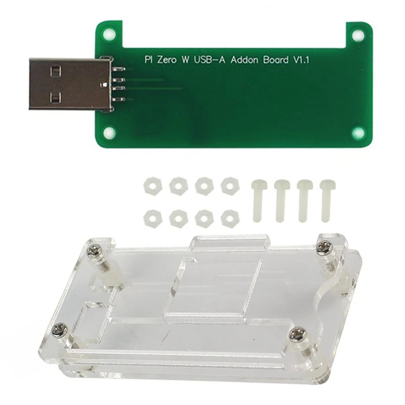 For-Raspberry-Pi-Zero-2W-USB-Adapter-Acrylic-Shell-USB-Expansion-Board-Converter-Computer-USB ...