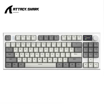 Attack Shark K86 RGB Three-modes Mechanical Keyboard,Hot Swap,Metal ...
