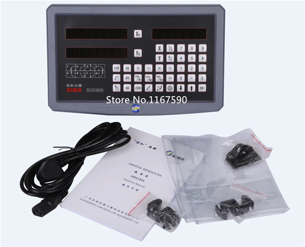 SINO-High-Precision-DRO-Kit-Sino-2-Axis-DRO-Digital-Readout-2pcs-KA300 ...