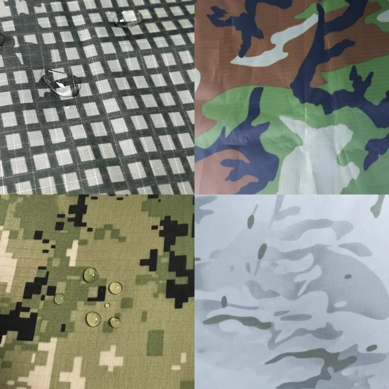 210T Nylon AOR2 DNC MCAP M81 Camouflage Fabric Taffeta Ripstop Snow ...