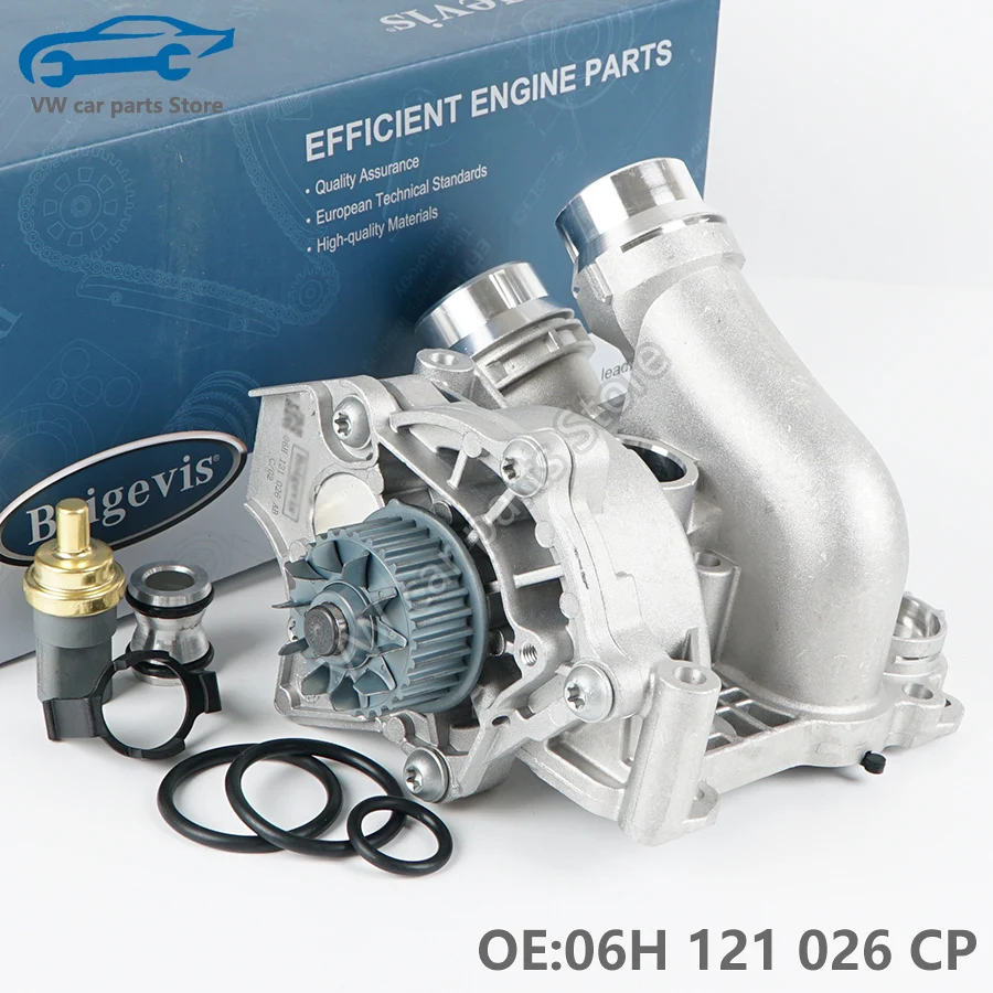 06H121026 All Aluminum EA888 GEN2 Water Pump For Audi A3A4A5Q5 VW Golf ...