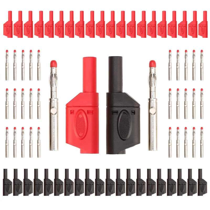 20-10PCS-Nickel-plated-4mm-Lantern-Plug-Sheath-Retractable-Tube ...