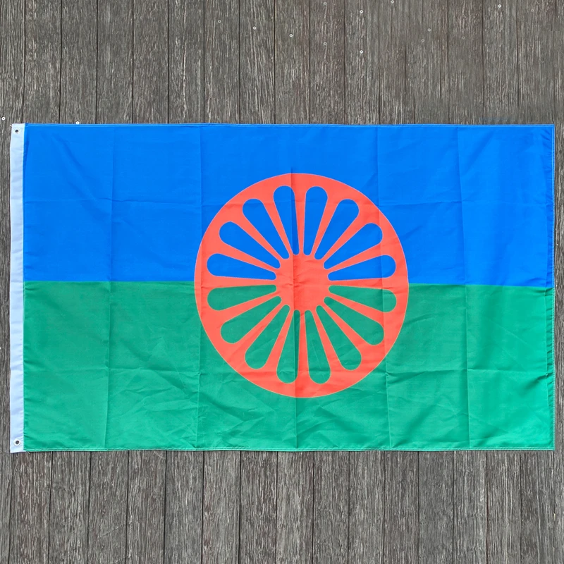 Xvggdg custom flagge 90*150cm Rom Gypsy Flagge Der Romani Menschen ...