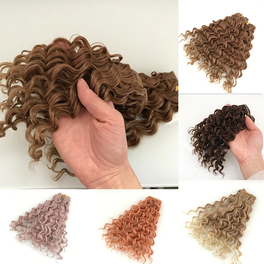 High Quality Doll Wig 20*100cm BJD SD Curly Hair Extensions for All ...