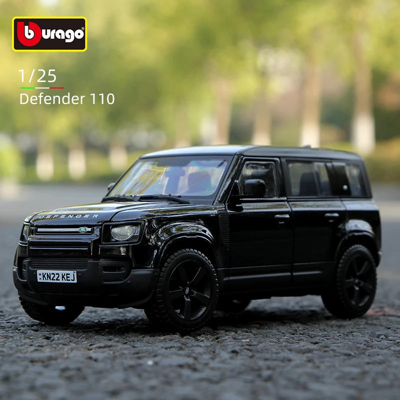 Bburago-1-25-Land-Rover-Defender-2022-Black-Alloy-Luxury-Vehicle ...