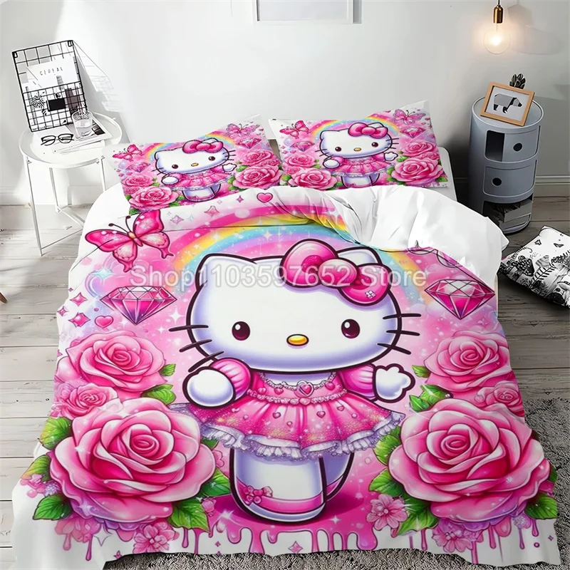 Hello-Kitty-Duvet-Cover-Bedding-Set-Multi-Piece-Sewing-Needlework ...