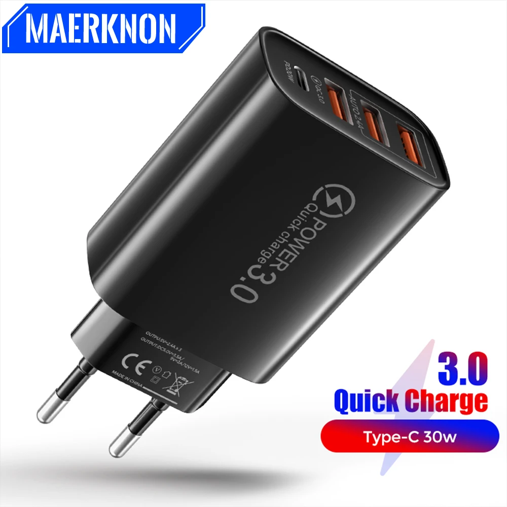 Type-C-Fast-Charger-60W-USB-Mobile-Phone-Fast-Charger-Multiple-Ports-QC ...