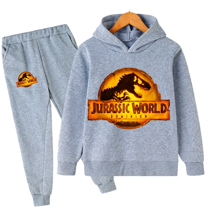 Children-Dinosaur-Hoodies-Pants-Set-Boys-Girls-Jurassic-World-Dominion ...