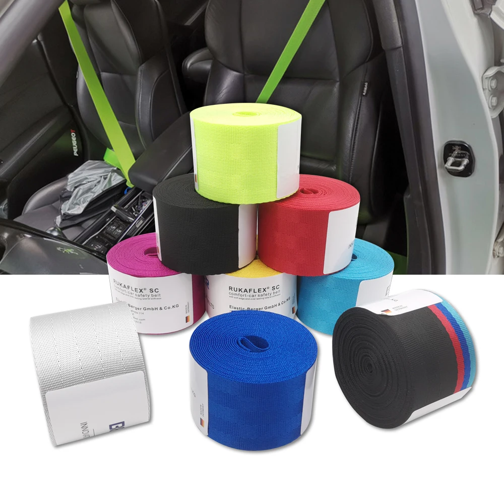 3-6M-Car-Seat-Belt-Webbing-Universal-Car-Personalized-Modification-Seat ...
