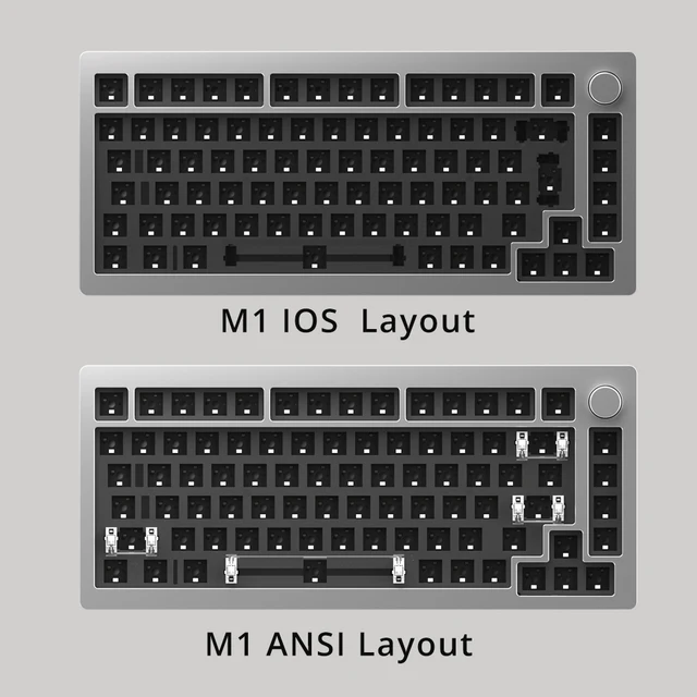 Akko MONSGEEK M1 DIY Kit 75% RGB Hot-swap South-facing Barebone ...