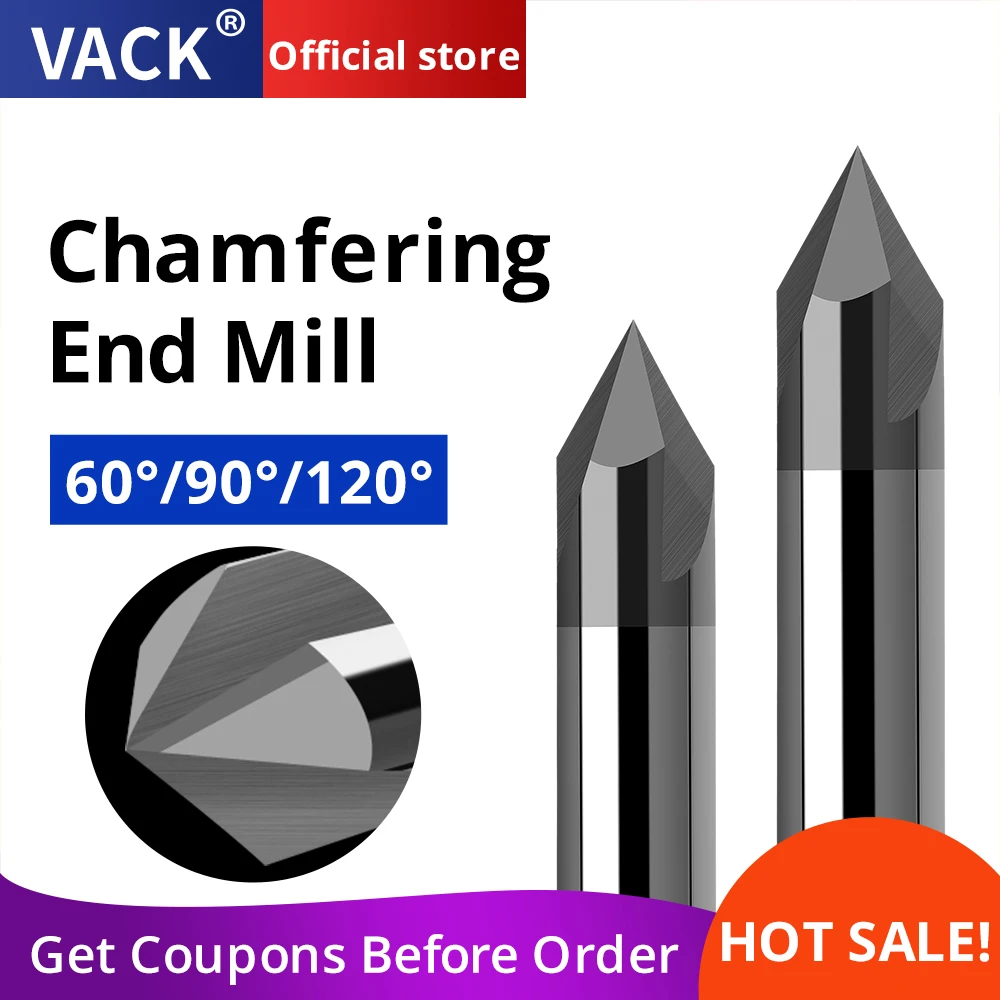 VACK-60-90-120-Chamfer-End-Mill-3-12mm-Carbide-Chamfering-Milling ...