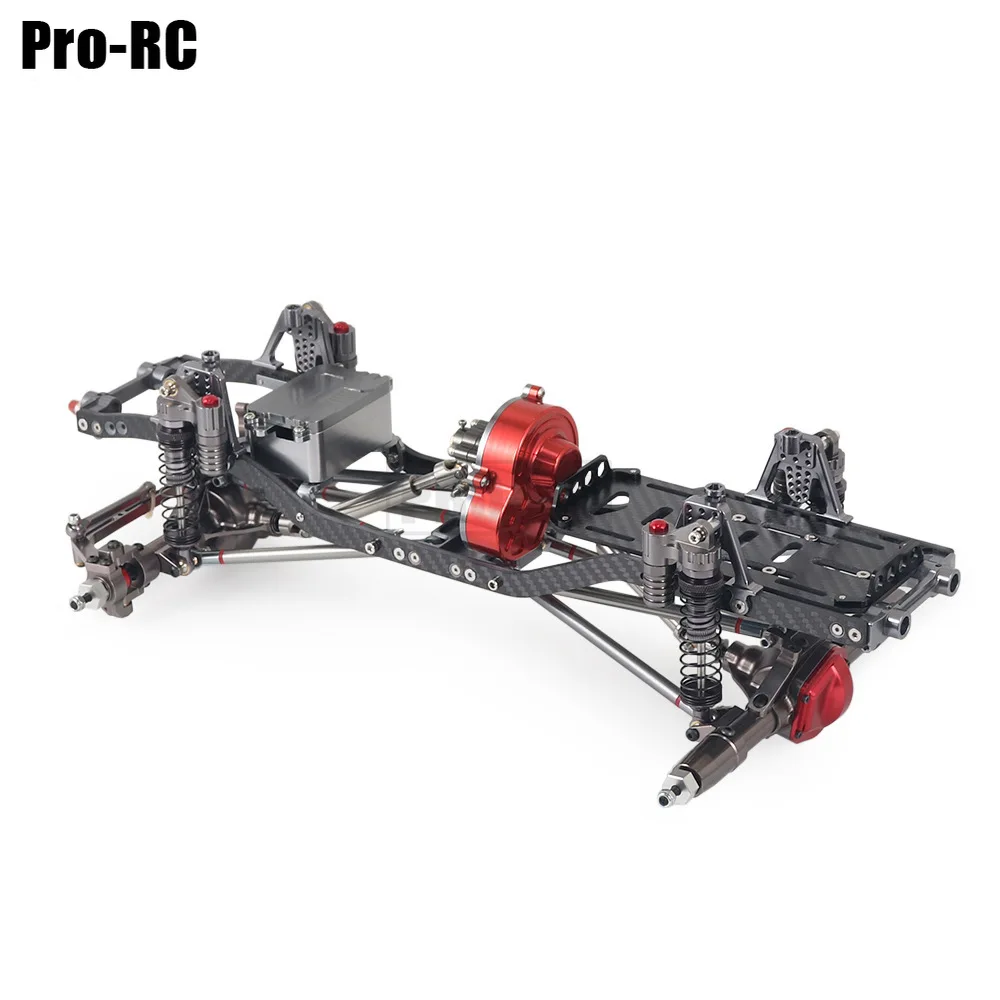 313mm wielbasis frame metalen as ligger bumper retrofit voor 1/10 scx10 ii rc klimmen crawler ...