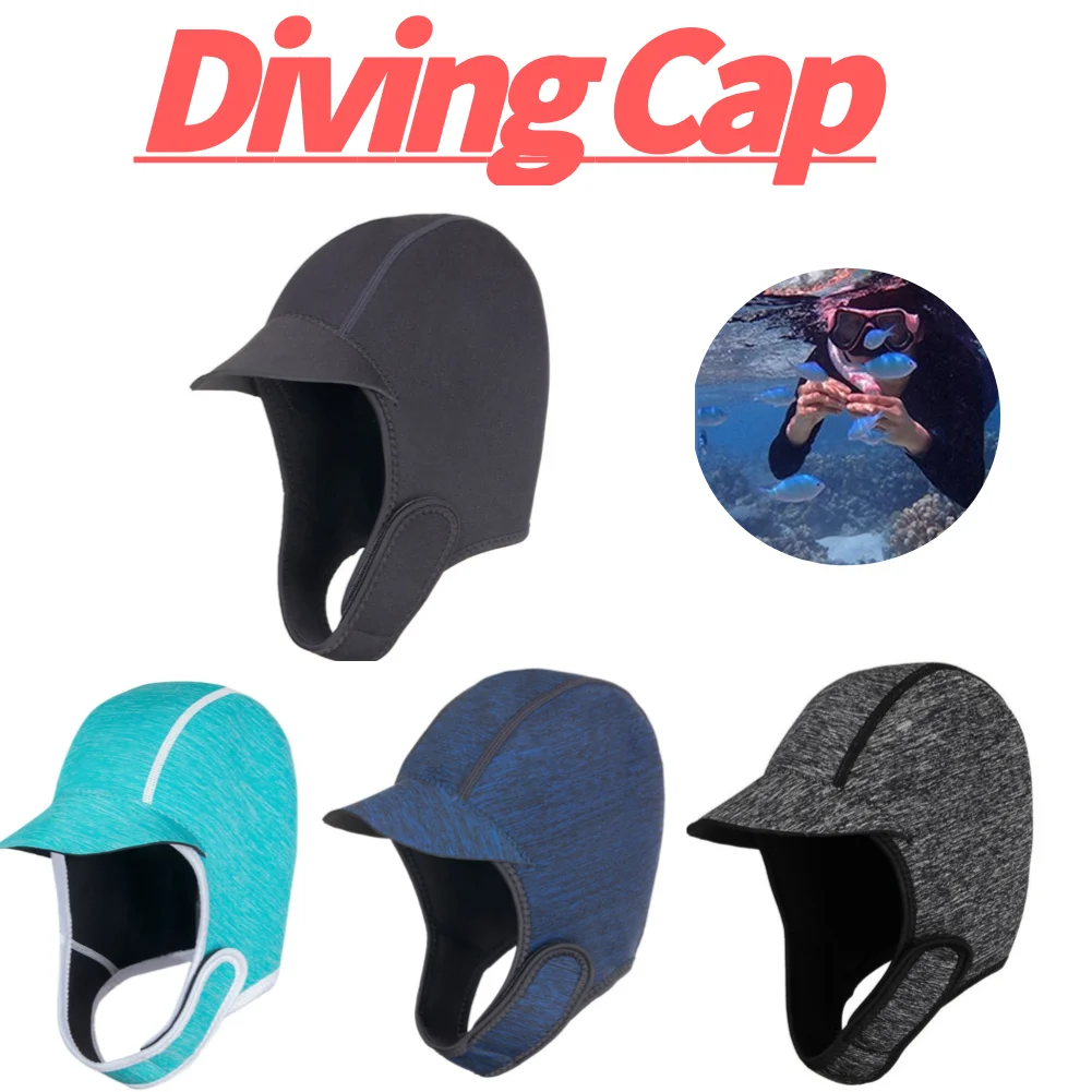 Neoprene-Diving-Hood-Wear-resistant-Quick-Dry-Swim-Pool-Hats-Sun ...
