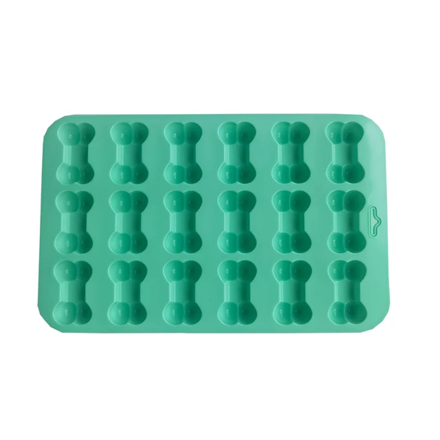 18 holes Dog Bone Ice Trays Silicone Pet Treat Molds Soap Chocolate ...