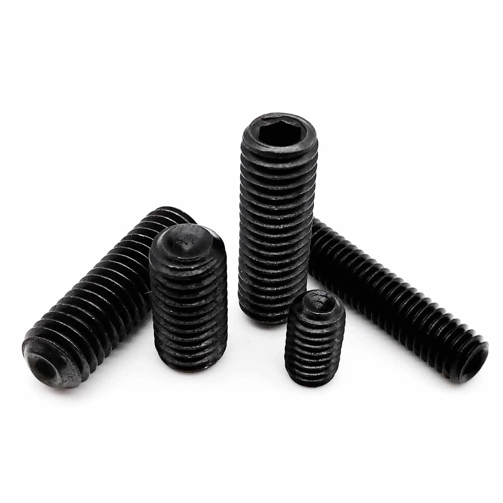 1/10/50pcs M2 M2.5 M3 M3.5 M4 M5 M6 M8 DIN916 Black 12.9 Steel Hex Hexagon Socket Allen Cup ...