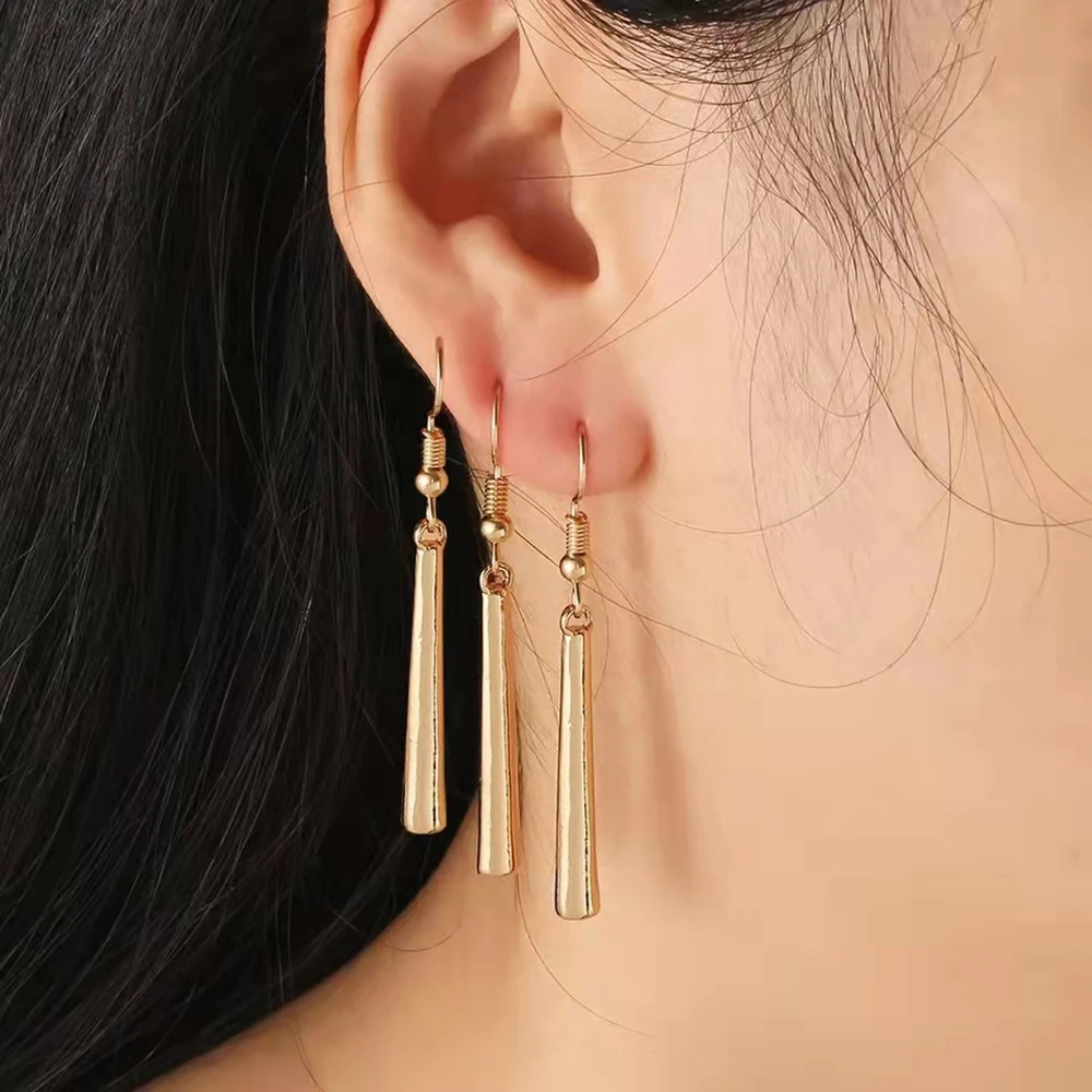 Anime Earrings Set for Women Men Ear Clip Long Drop Dangle Piercing/No ...