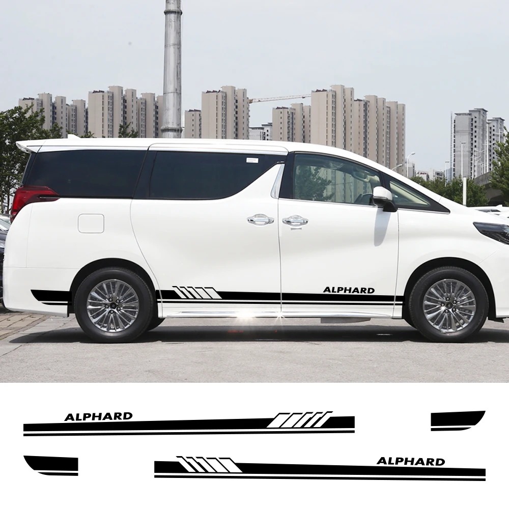 Van Stickers For Toyota Alphard Vellfire MVP Camper Graphic Stripes ...