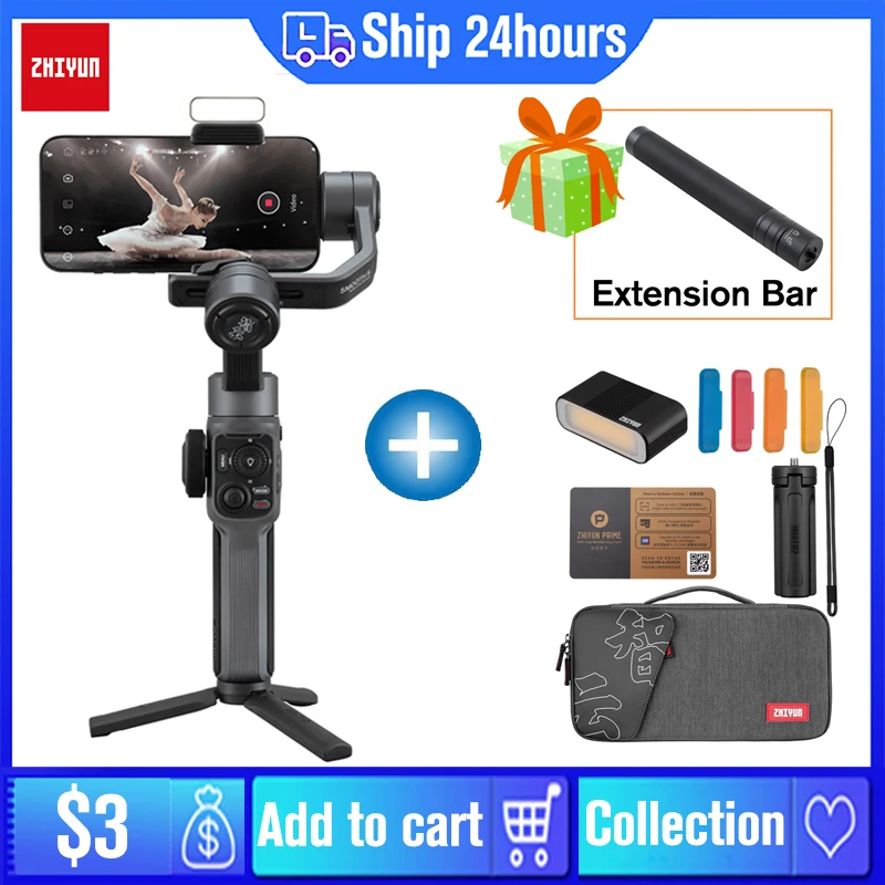 Zhiyun-Smooth-5-Gimbals-de-tel-fono-de-3-ejes-estabilizadores-de-mano ...