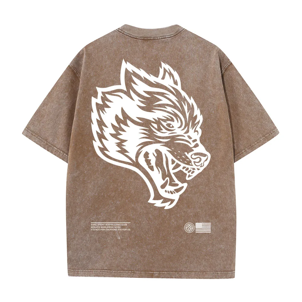 Darc-Wolves-camisetas-lavadas-de-gran-tama-o-para-hombre-ropa-de ...