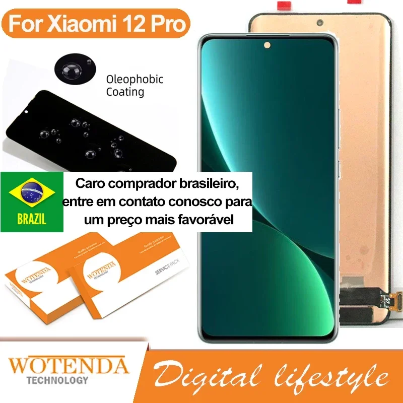 Original-AMOLED-Display-Touch-Screen-For-Xiaomi-12-Pro-LCD-Mi-12-pro ...