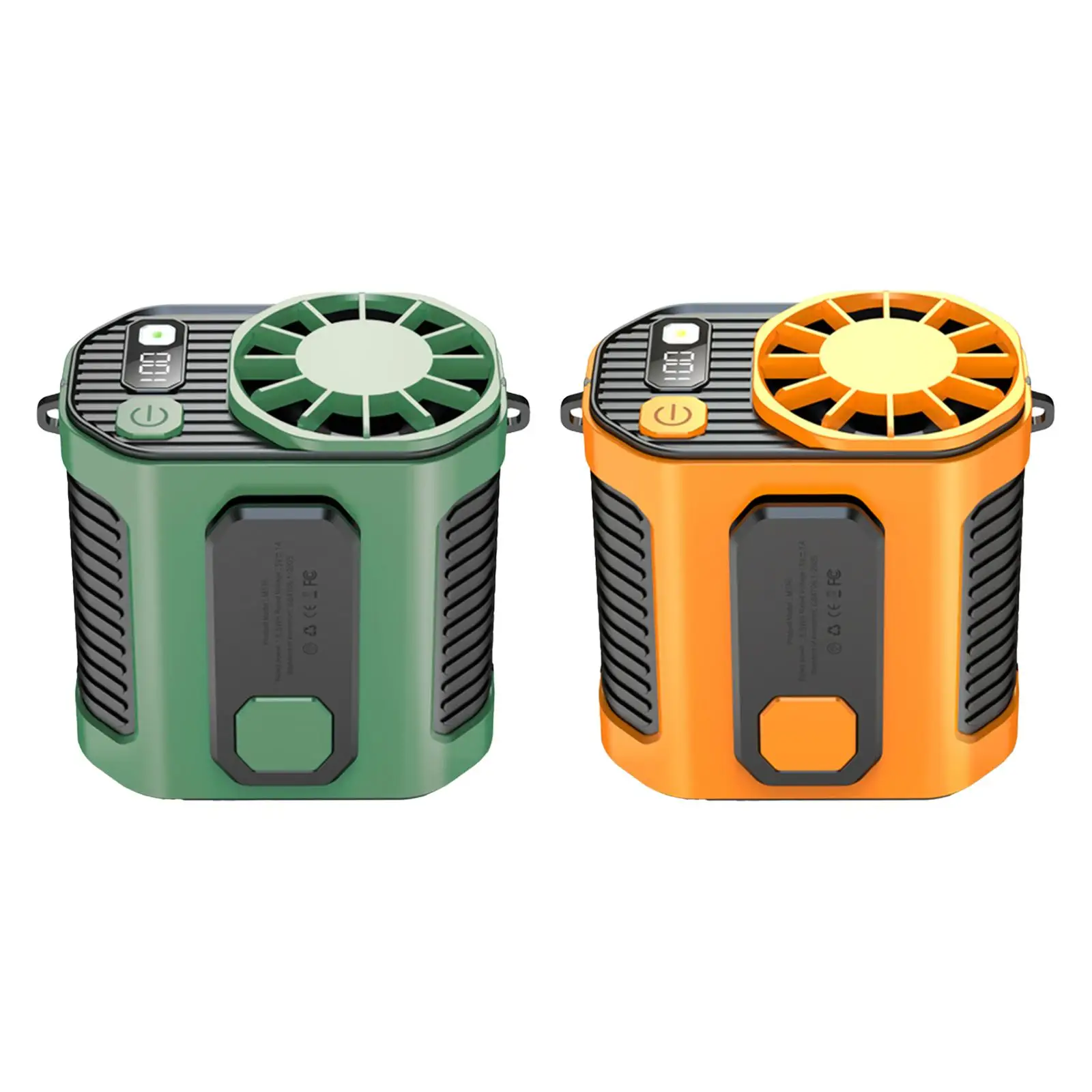 Waist-Clip-Fan-Compact-with-Flashlight-Rechargeable-Strong-Airflow ...
