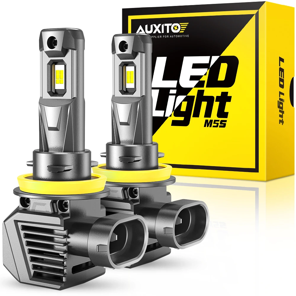 2Pcs 22000LM H11 LED Headlight Kit 6500K White Super Bright 9005 HB3 ...