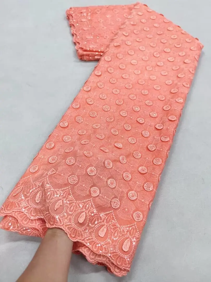 5Yards-Nigerian-Lace-Fabrics-Swiss-Voile-Lace-In-Switzerland-2023-High ...