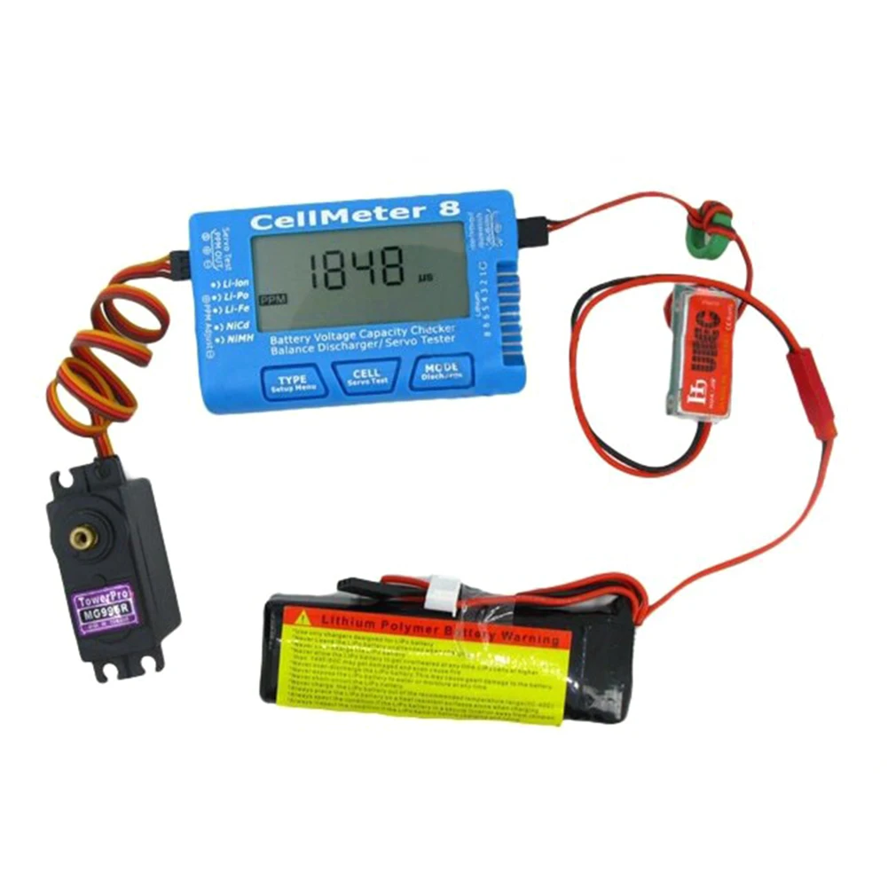 Battery Discharger Balancer Voltage Meter Cellmeter 8 Voltage Capacity ...