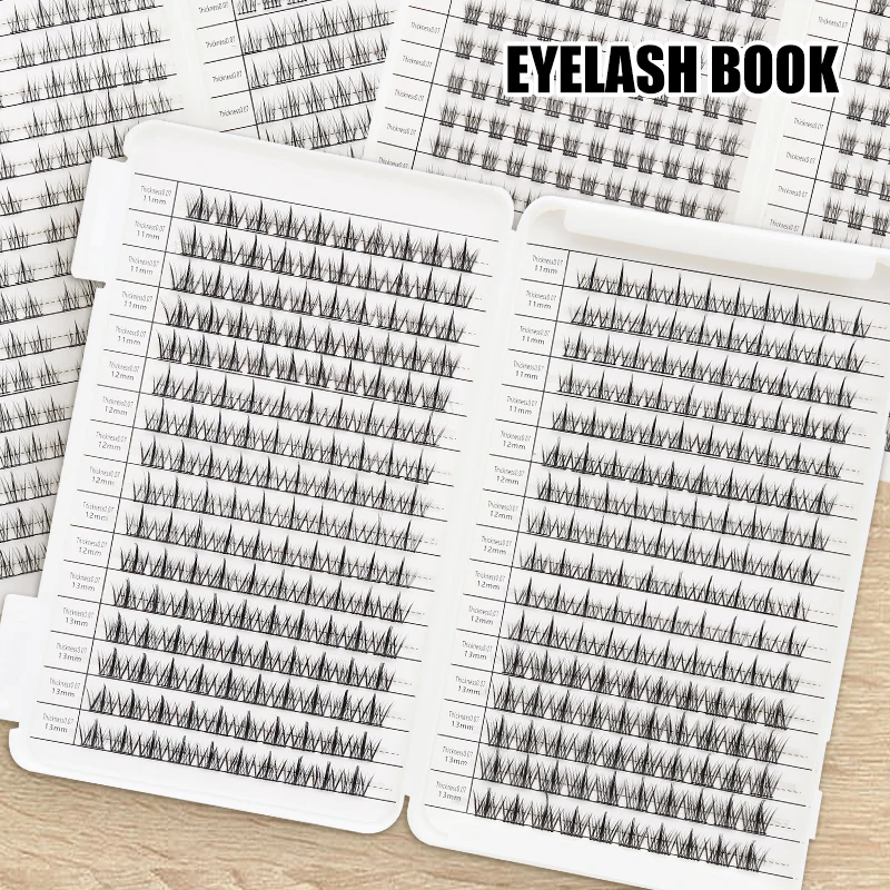 Individual-Lashes-Eyelash-Book-Clusters-Extensions-False-Eyelash-DIY-at-Home-Cluster-Eyelash ...